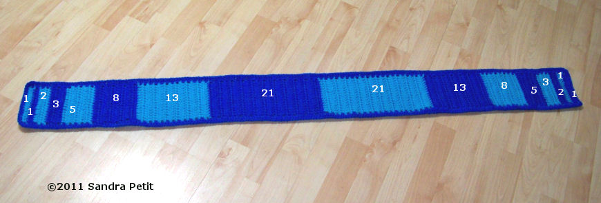 The Crochet Cabana Blog: Fibonacci scarf