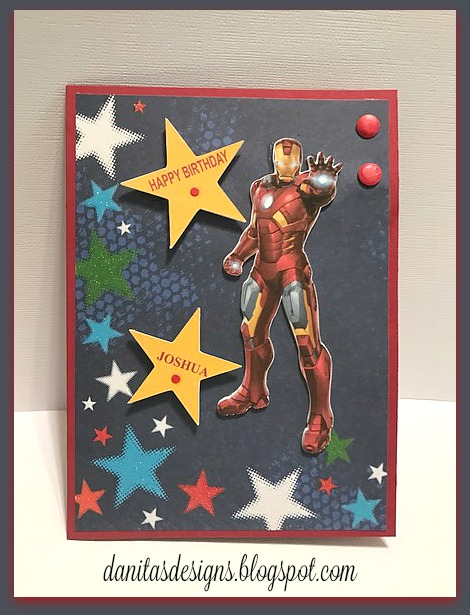 Danita's Designs!!! : Iron Man Birthday Card
