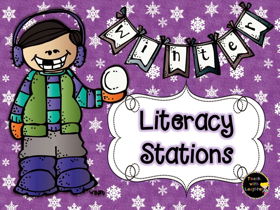 Teach With Laughter: Winter Literacy Stations