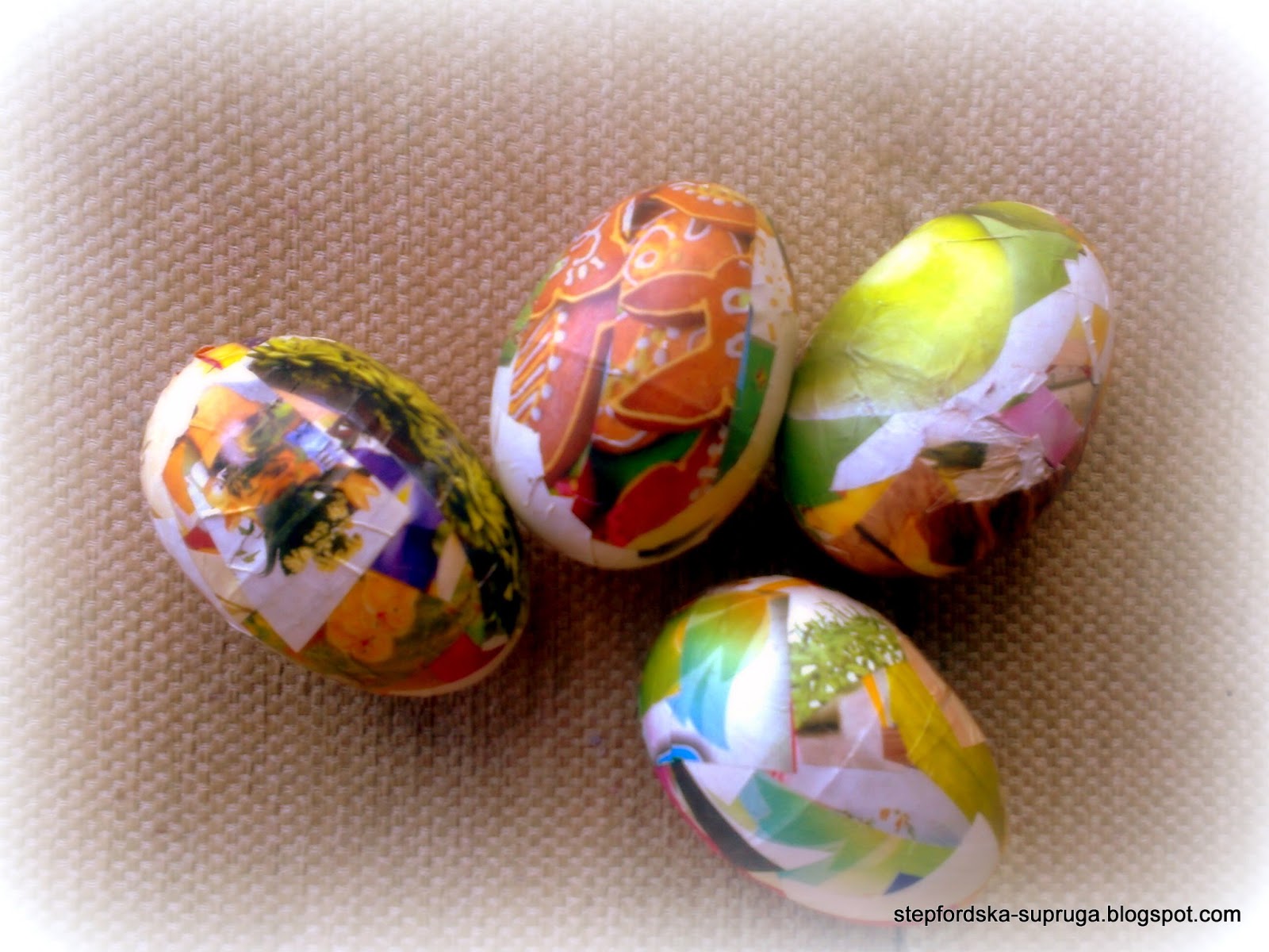 Stepfordska supruga: Dječje uskrsne pisanice u decoupage tehnici