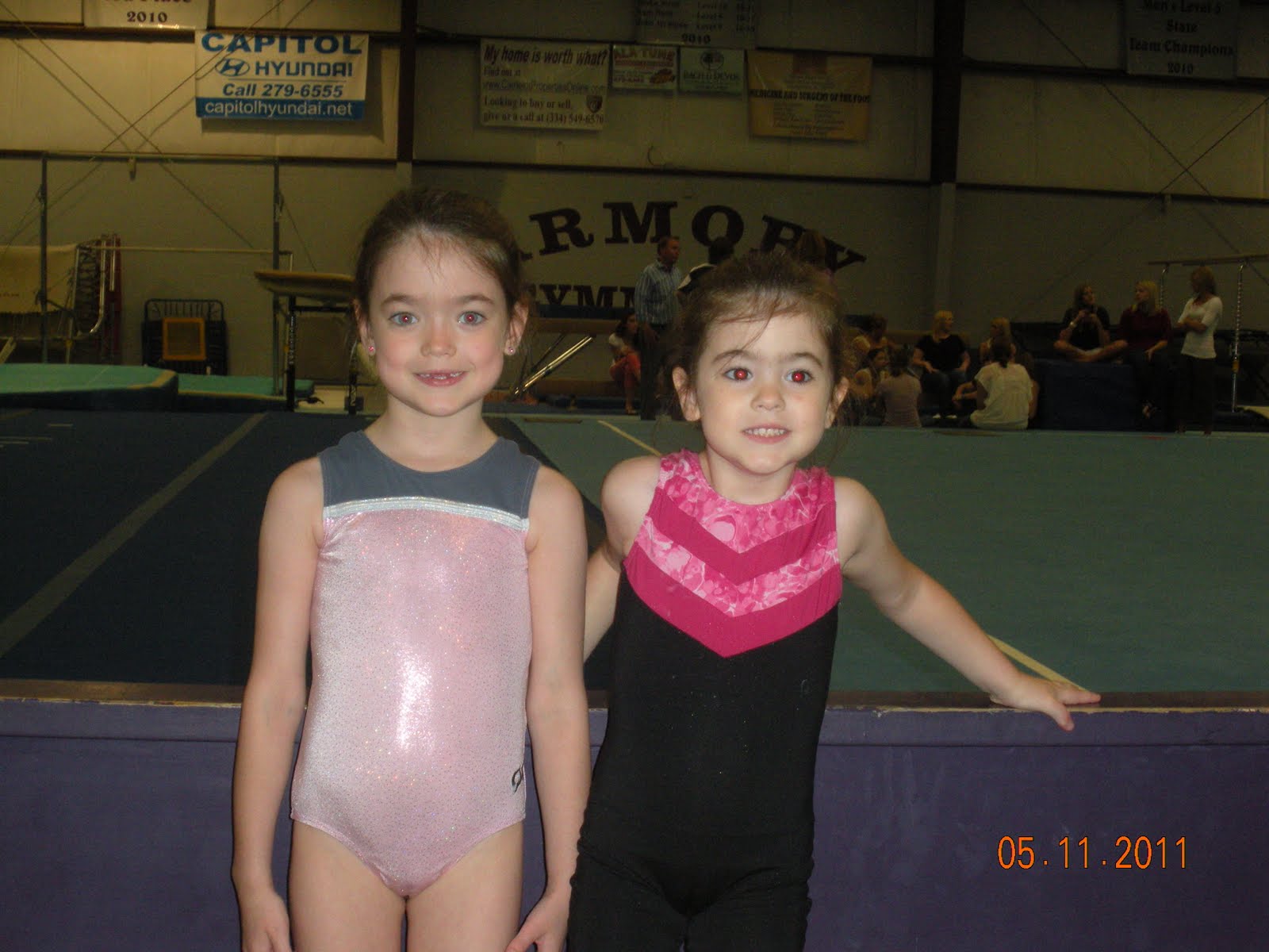 following His lead: Gymnastics Meet