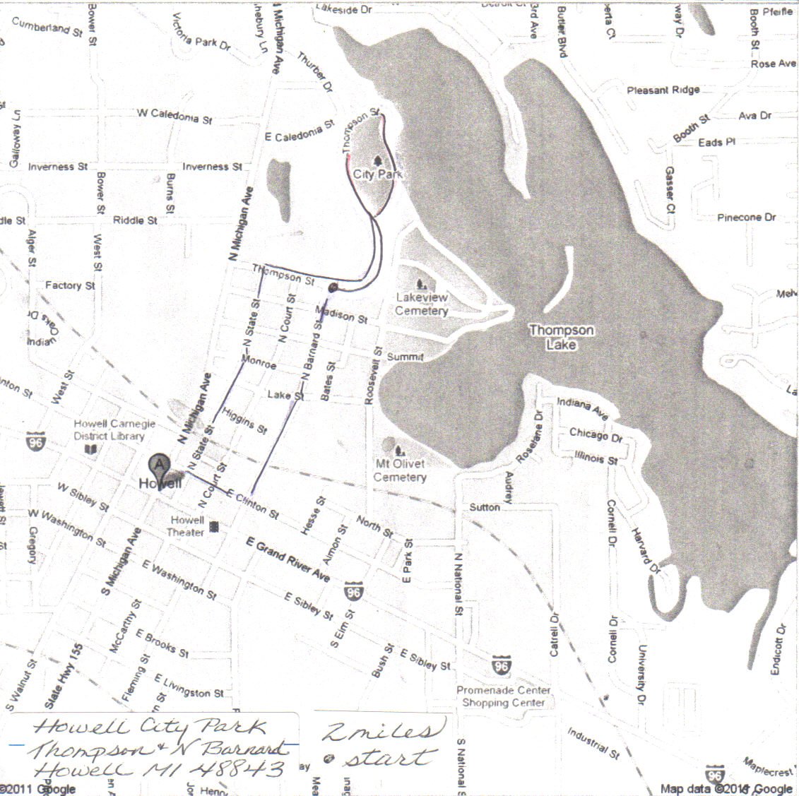 Walk Howell, Michigan: Two-mile loops beginning at Howell city parks