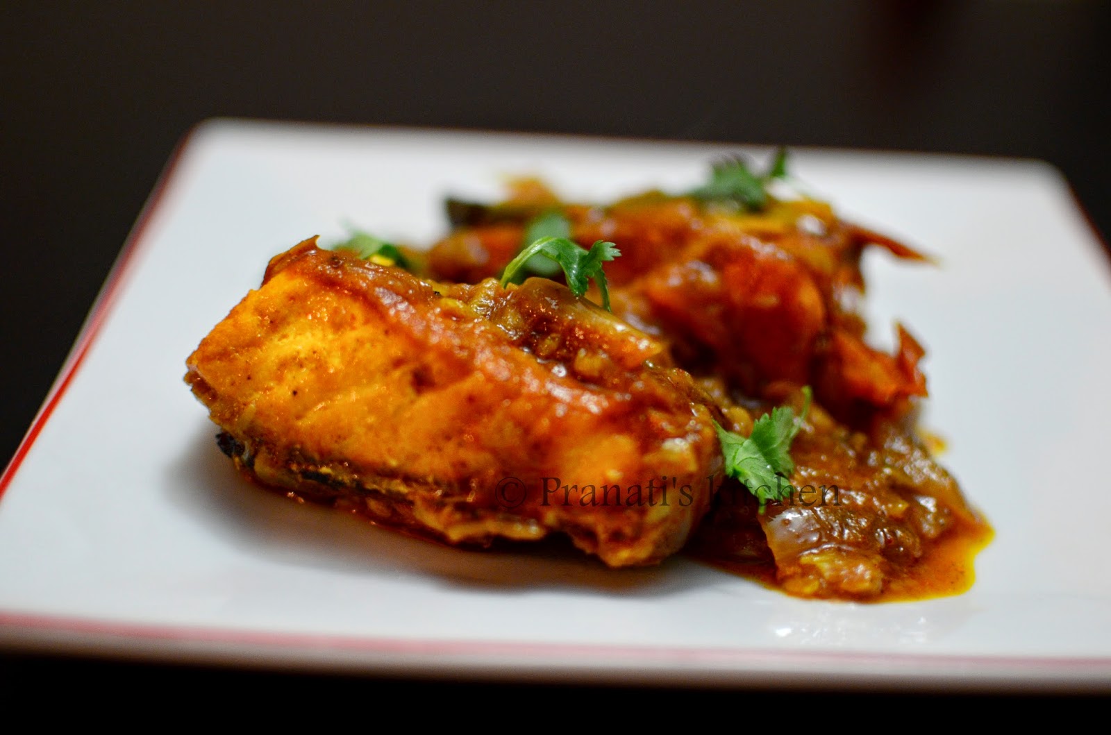 Delicious Recipes 4m Pranati's Kitchen: Fish masala fry (macha jhal)