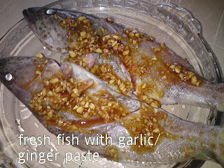 Cooking Pleasure: Steamed Fish With Garlic/Ginger Paste