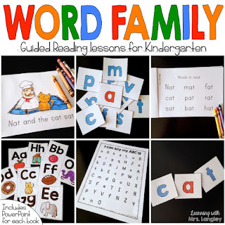 Word Families and Guided Reading | Learning with Mrs. Langley