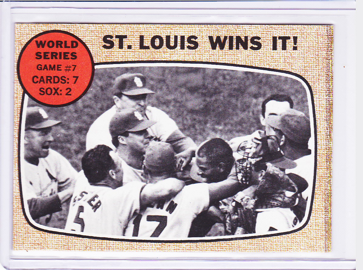 Red Sox Baseball Cards: 1967 World Series From The 1968 Topps Set