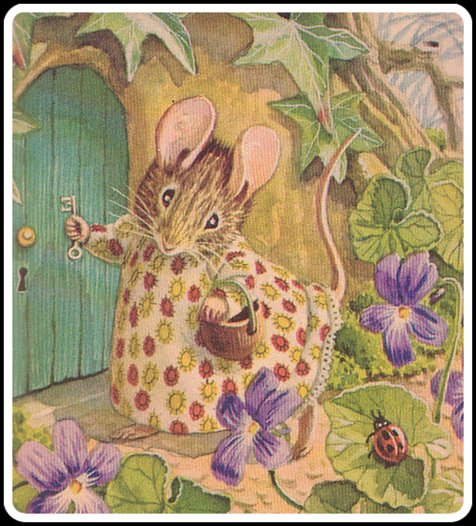 Content in a Cottage: Beatrix Potter Mouse House in The Spring