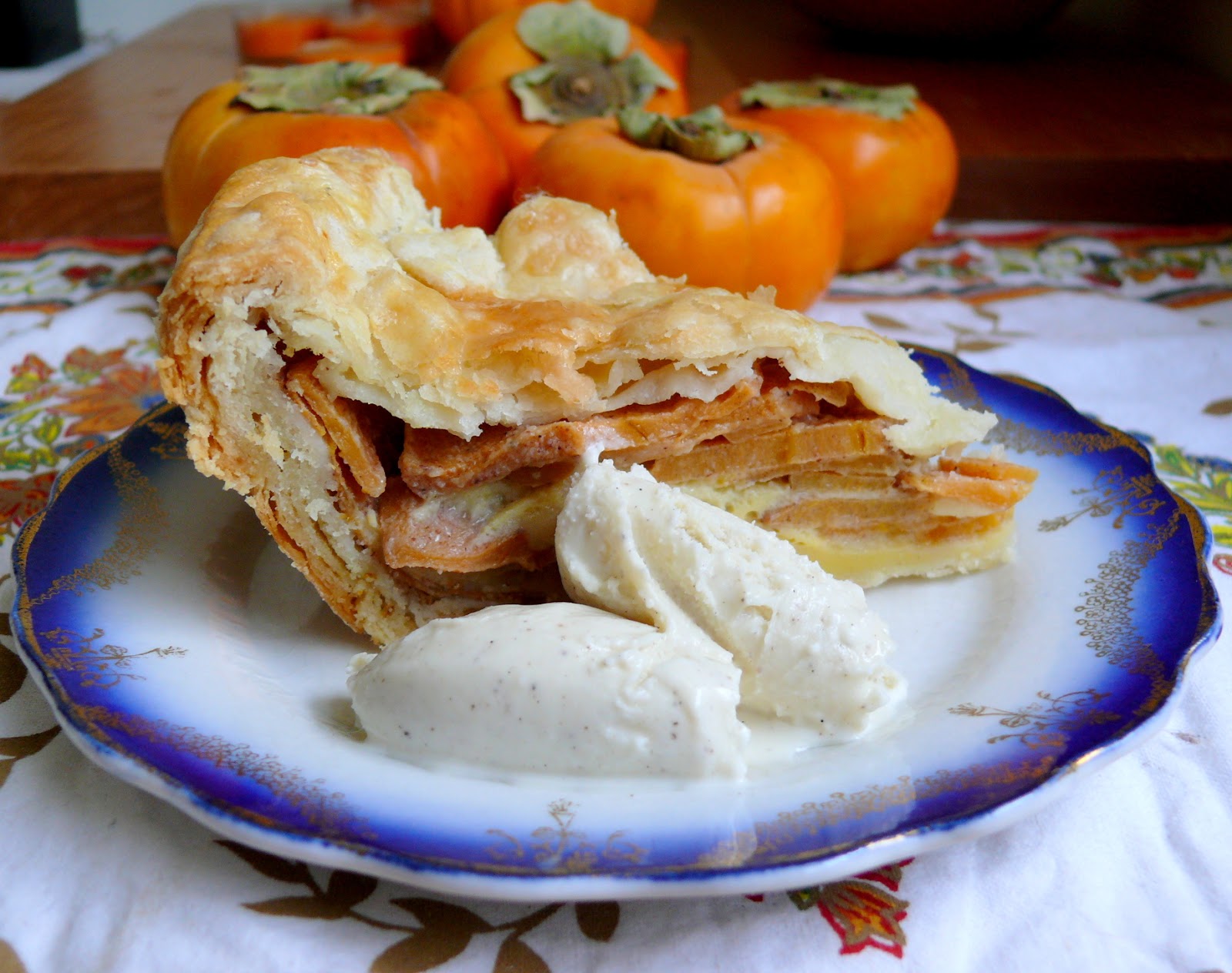 A Life of Little Pleasures: Fuyu Persimmon Pie