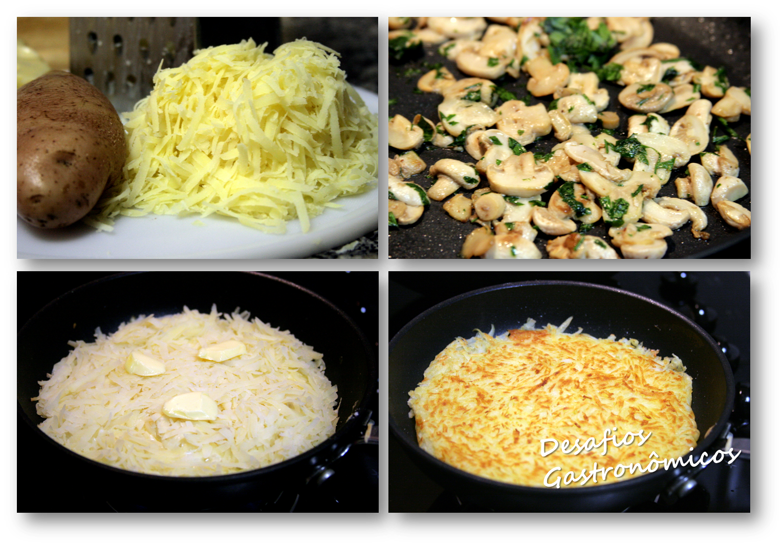 Desafios Gastronômicos: DESAFIO: Servir um jantar com Batata Rösti ...