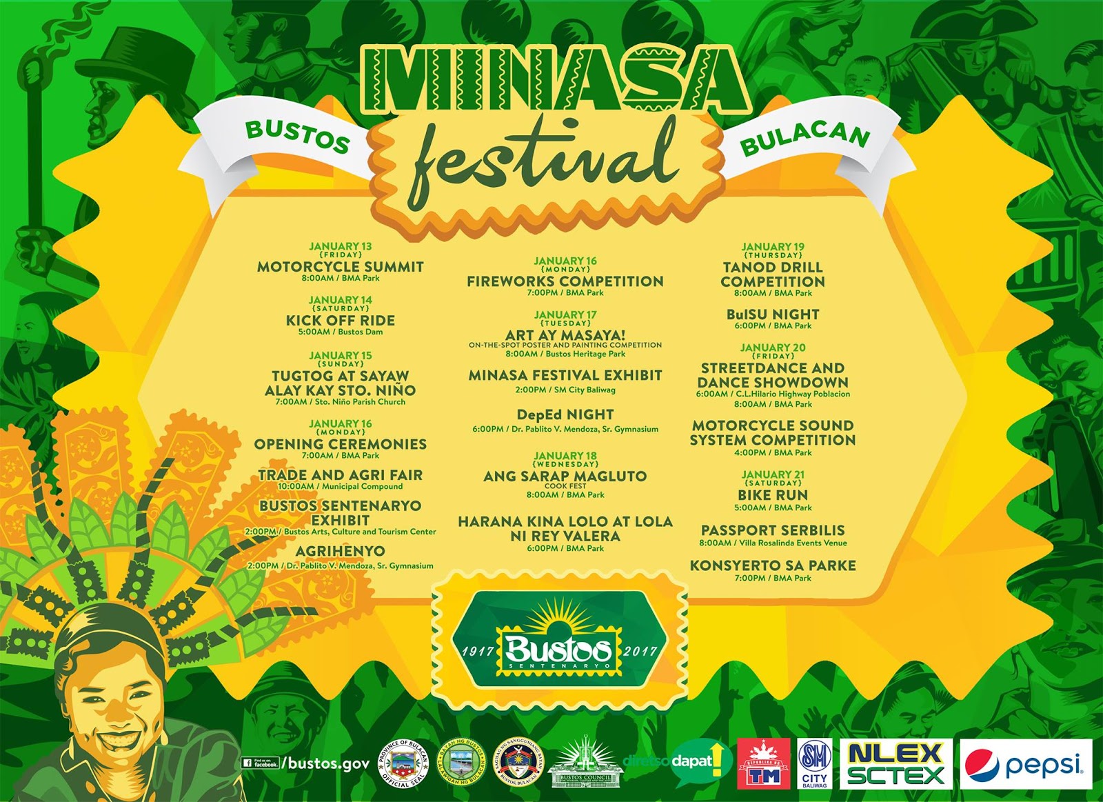 Byahero: Minasa Festival 2017 Schedule of Activities