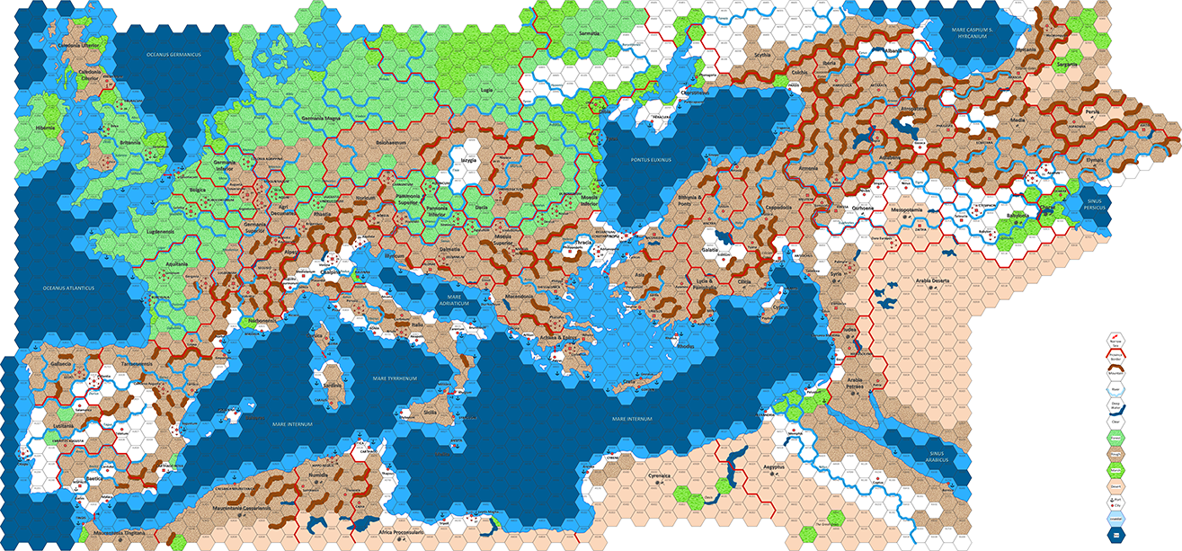 A Wargamer's Blog: Imperium Romanum II Map (Reduced) and Detail (Partial)