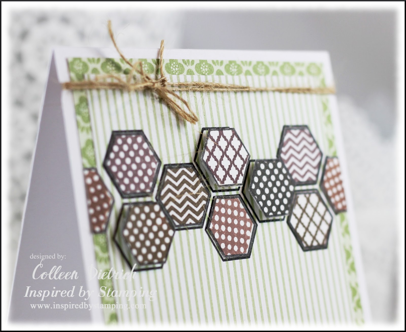Inspired By Stamping July Releases - Hexagons | Colleen Dietrich Designs