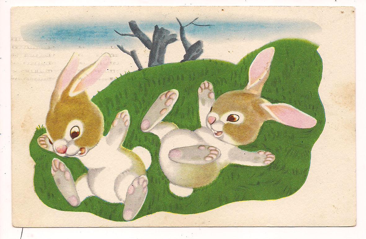 Judy's Postcards Plus: Postcard Friendship Friday with Tumbling Rabbits ...