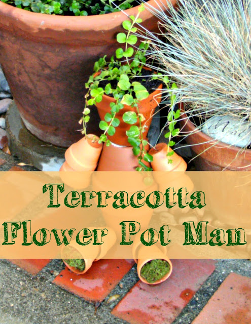 Terracotta Flower Pot Man - Weekend Yard Work Series - Little Vintage ...