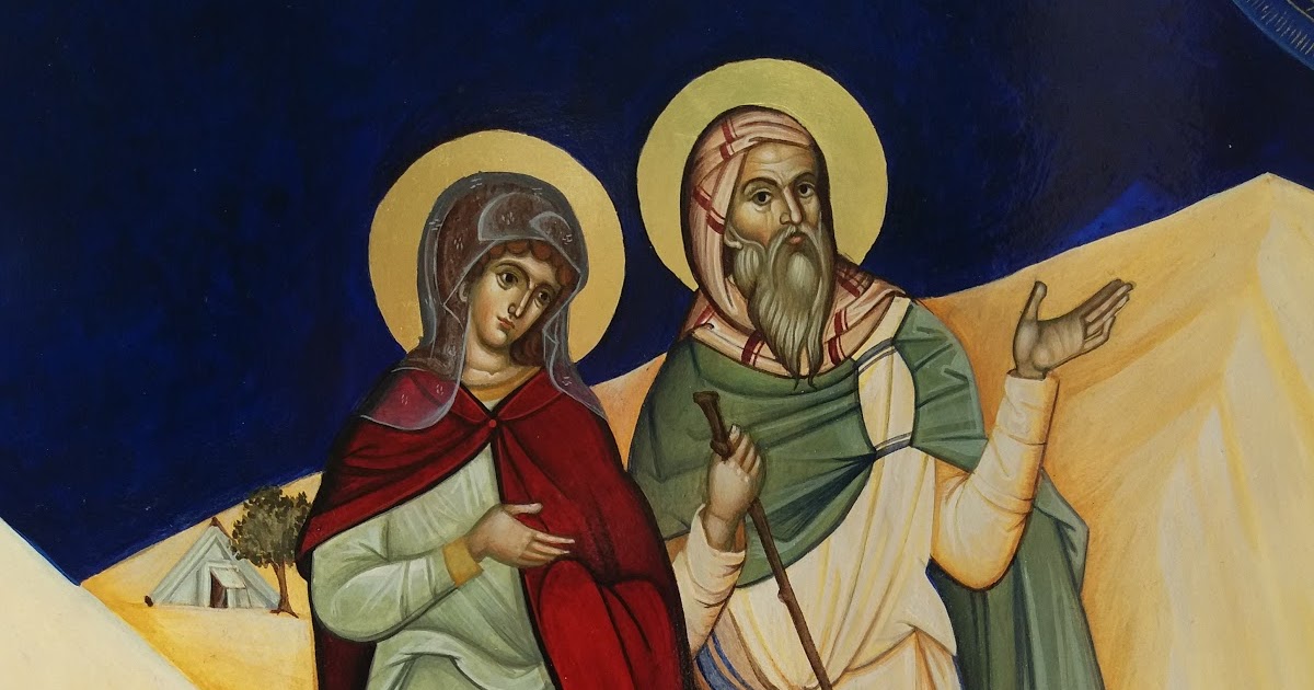 stilando: Icona di Abramo e Sara