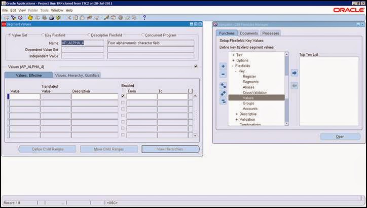 Oracle Applications: Oracle R12 Account Payables Screen Shots