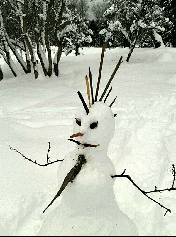 Content in a Cottage: Snow Art