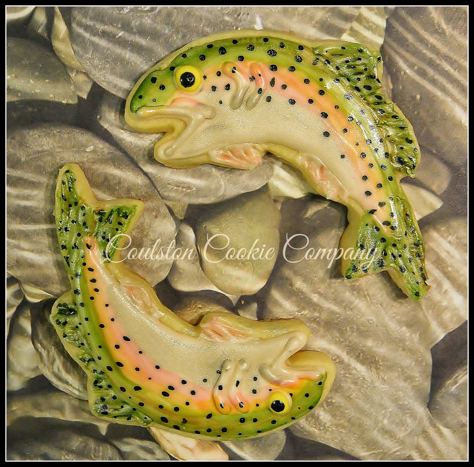 ...Coulston Cookie Company...: Hobby Cookies: Rainbow Trout Cookies