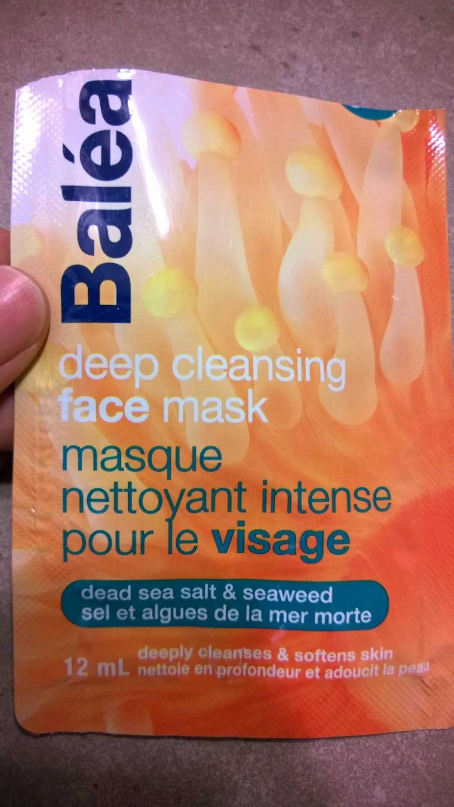 Skincare Review: Baléa deep cleansing face mask with dead sea salts and ...