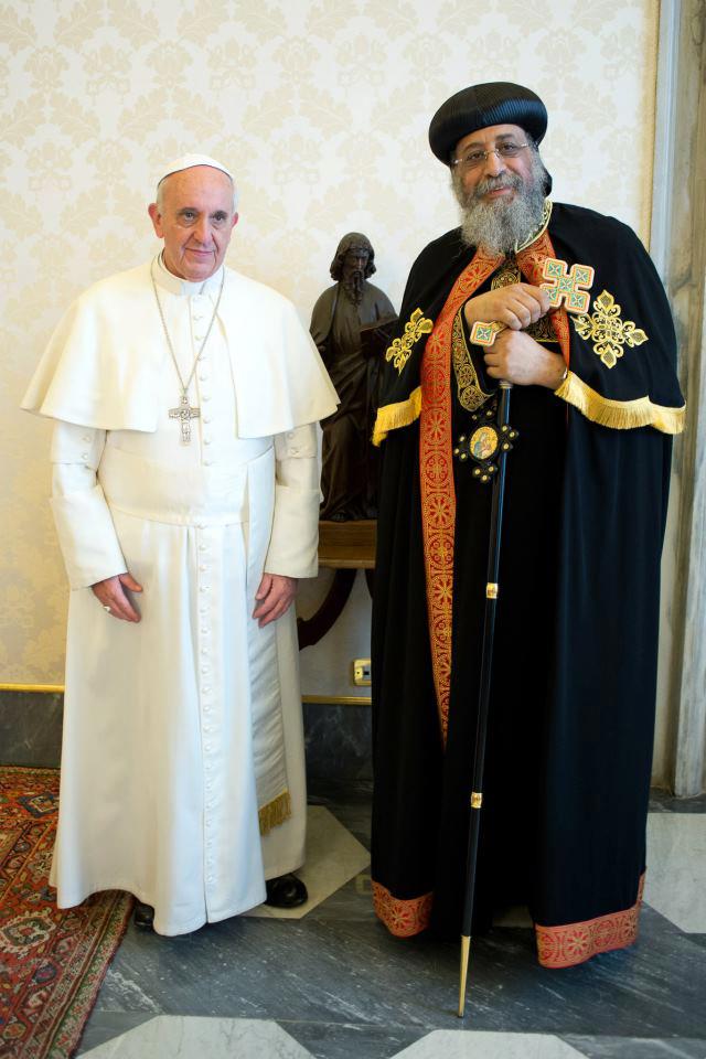 Maronite Blogger: Historical Meeting Between Pope Francis and Coptic ...