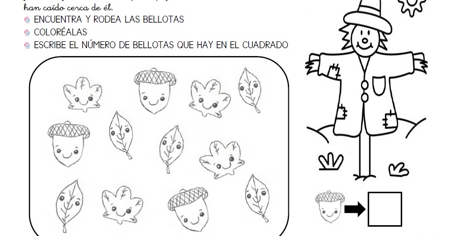 Aprendiendo a ser PT: Actividad conteo otoño