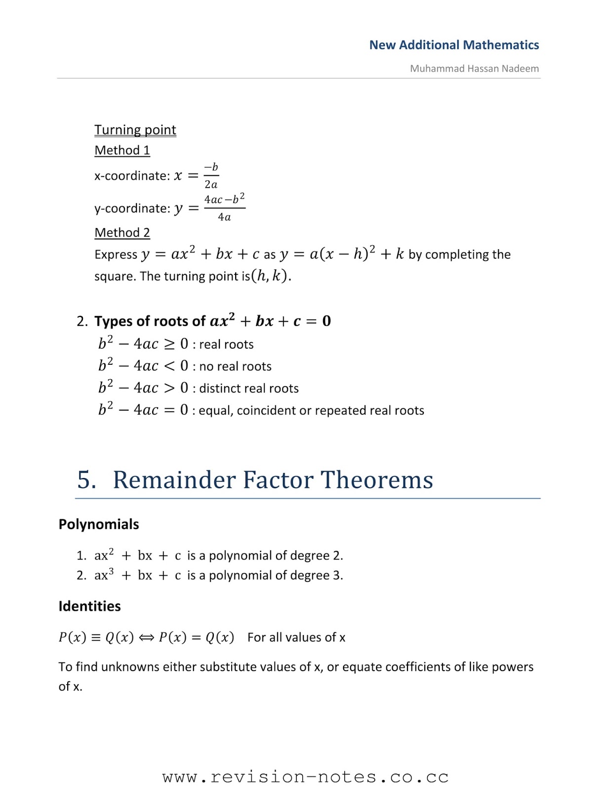 OA Level StudyGuides O level Add Maths oa-level-studyguides-o-level-add-maths