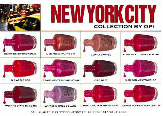 Timtam: OPI New York City Collection ~ Fall 2000