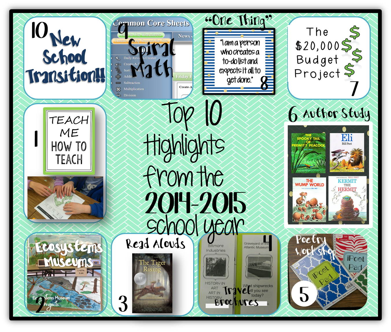Life, Love, Literacy: 2014-2015 Top 10 Classroom Highlights