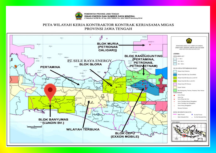 Peta Blok Migas Indonesia