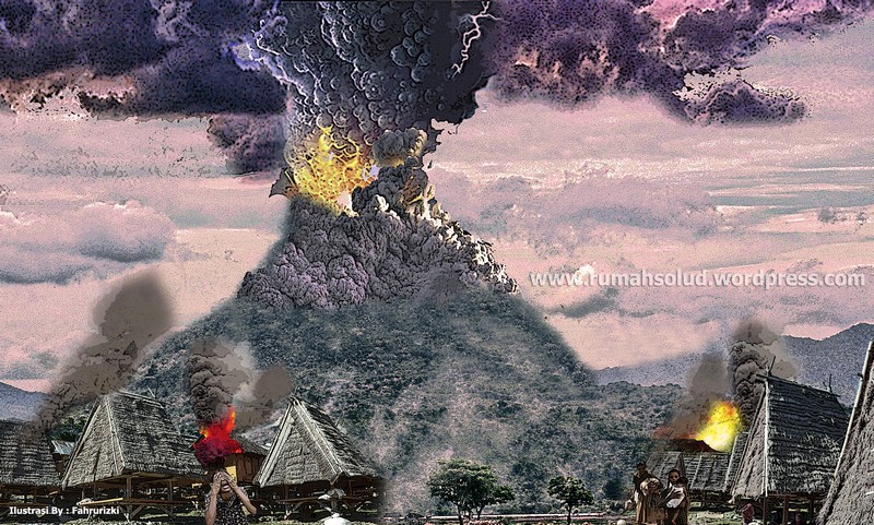 At first the origin of Mount Tambora erupts | Go To Bima