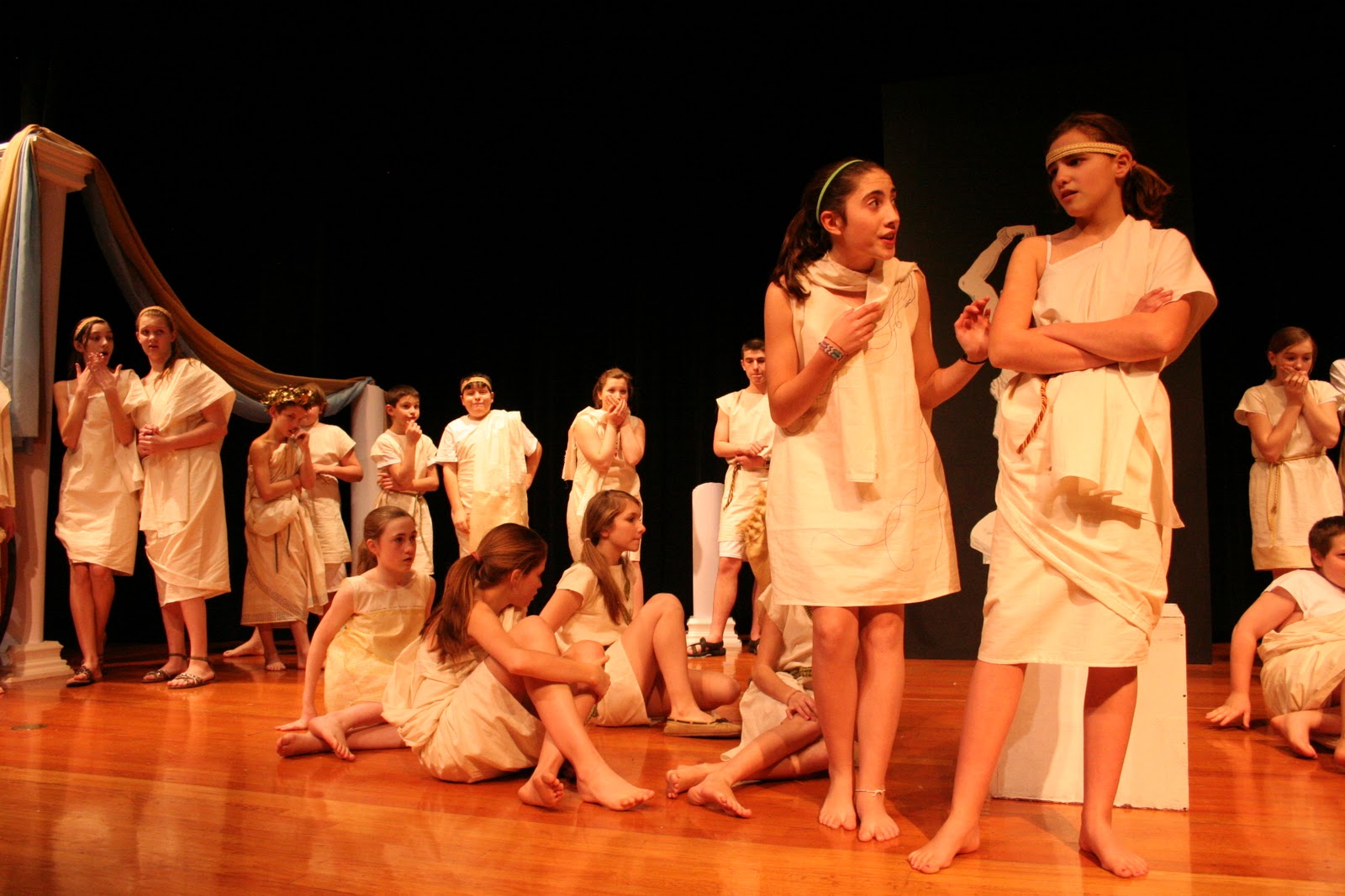 "Circus Olympus" ... Greek Theatre!: Athena & Arachne Production Photos