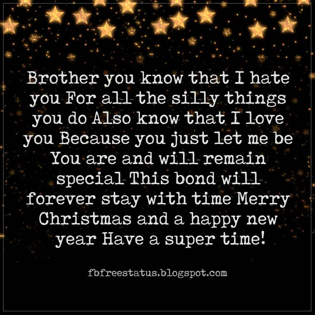 Christmas Messages For Brother