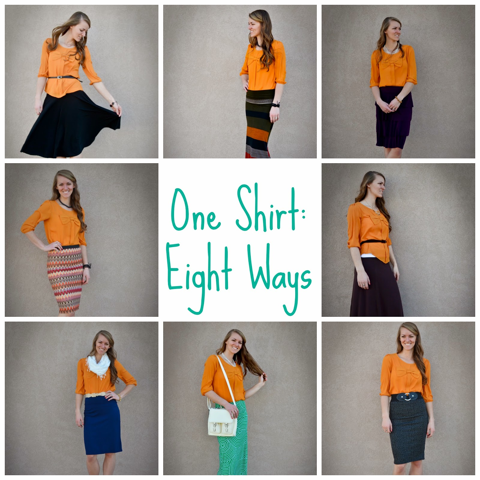 The Sister Shop: Maximizing Your Wardrobe: One Shirt Eight Ways