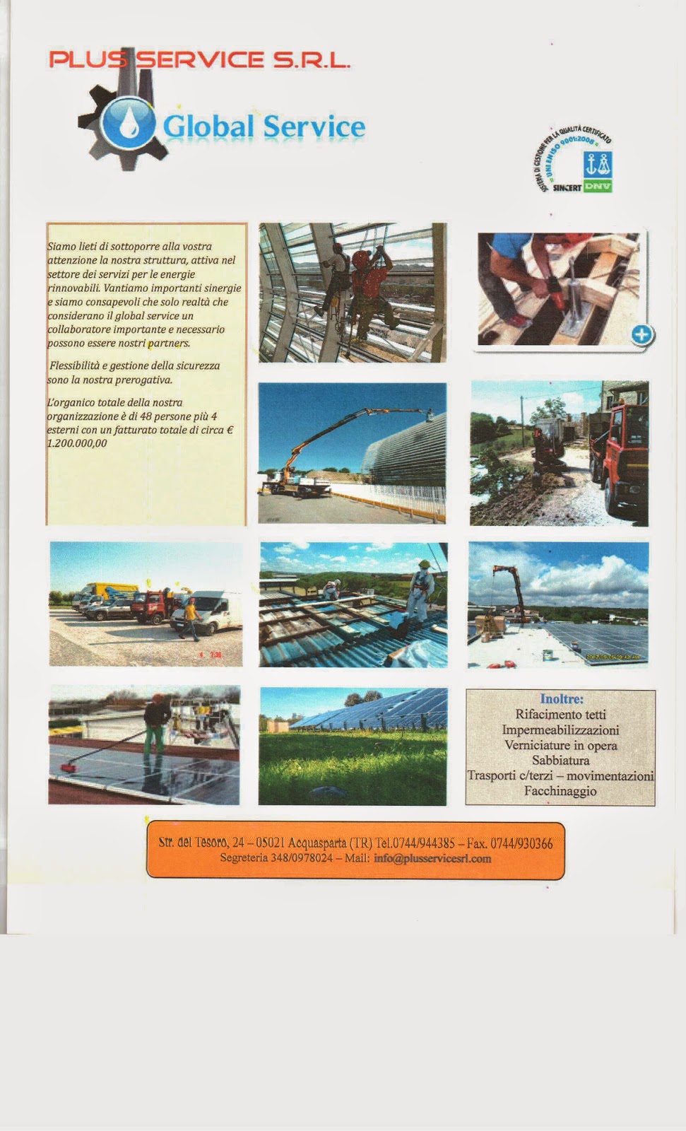 PLUS SERVICE SRL: FACCHINAGGIO, LOGISTICA e IMBALLAGGIO