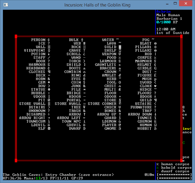 Stuff What I Posted: Incursion PDCurses problems