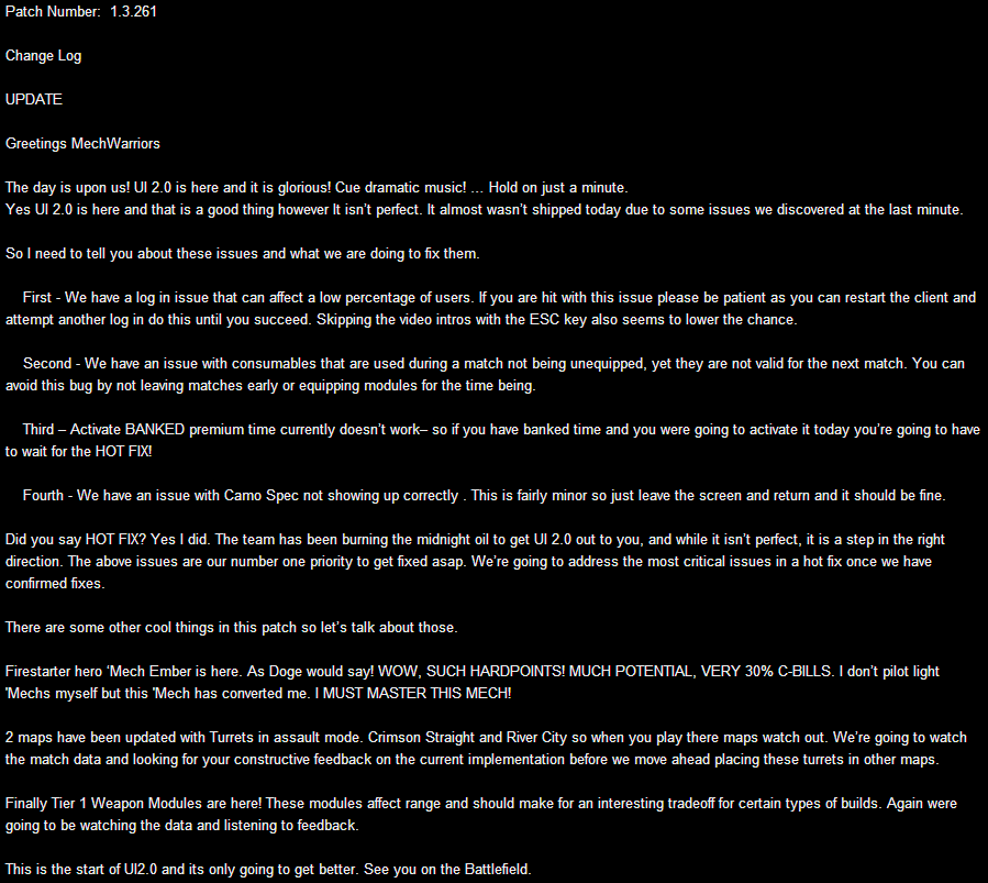 Wargame Dork: Mechwarrior Online: USER INTERFACE 2.0. (It is really ...