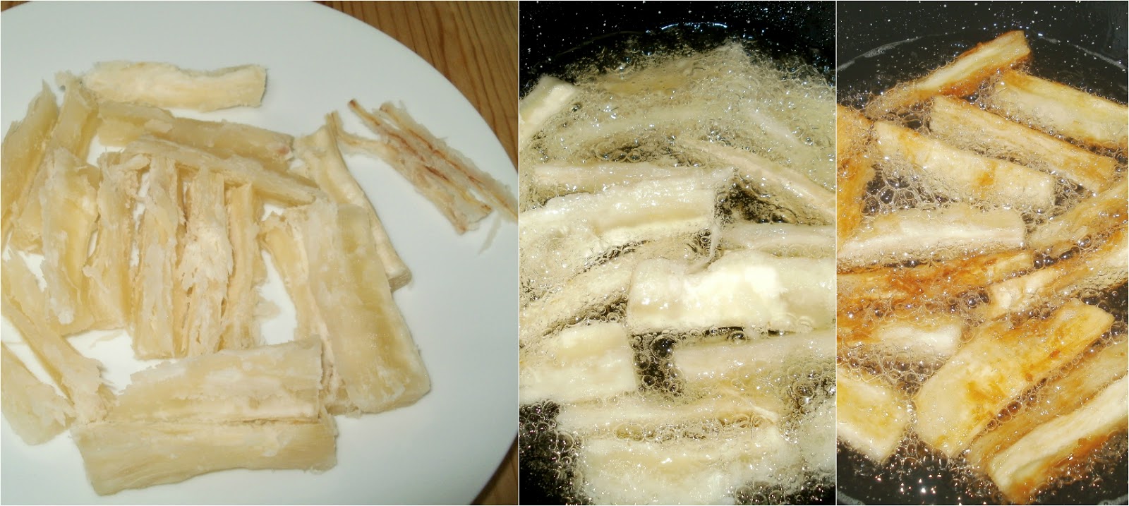 Los Antojos de Clara: Yuca cocida & yuca frita