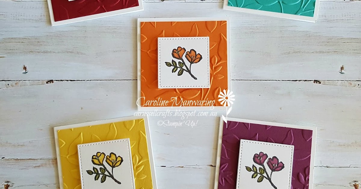 Carussell Crafts: Sue's 3" x 3" cards.