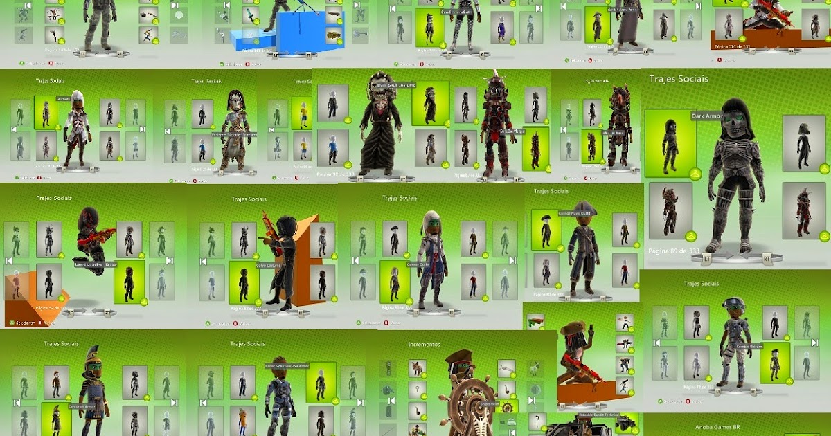 HD PARA XBOX 360 RGH / JTAG: Pack de Itens de Avatar para Xbox 360