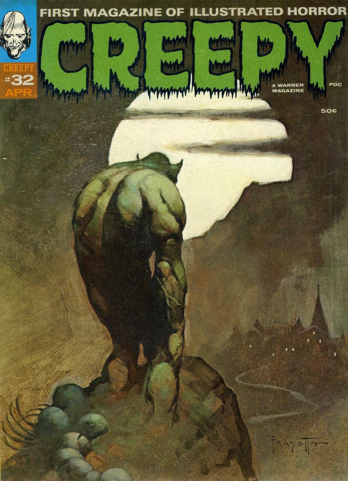 Cap'n's Comics: Creepy #32 Cover by Frank Frazetta