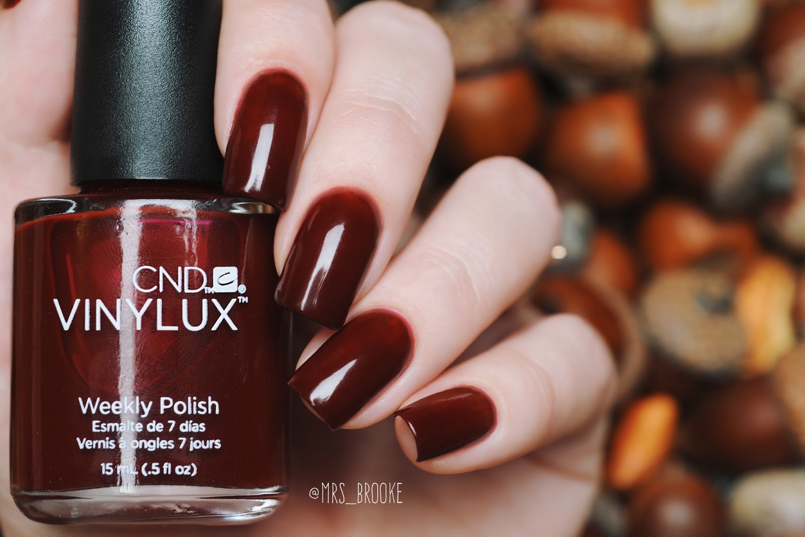 CND Vinylux Weekly Polish – Oxblood - Mrs Brooke