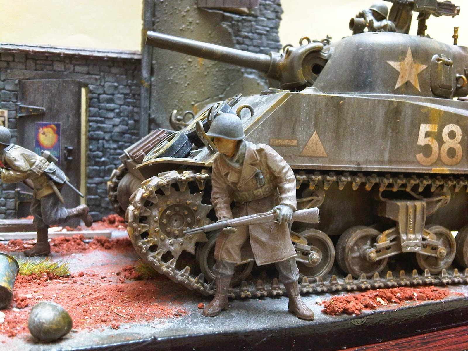 Diorama militer: M4A3 Sherman