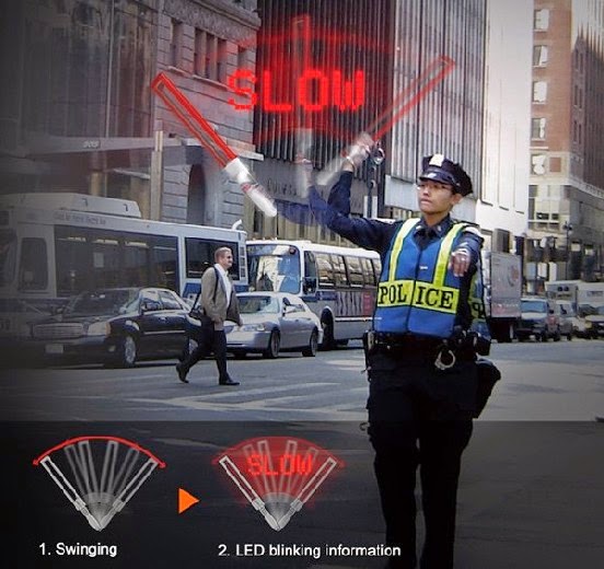 LED Lighting: LED Traffic Baton Able to Display Text Information