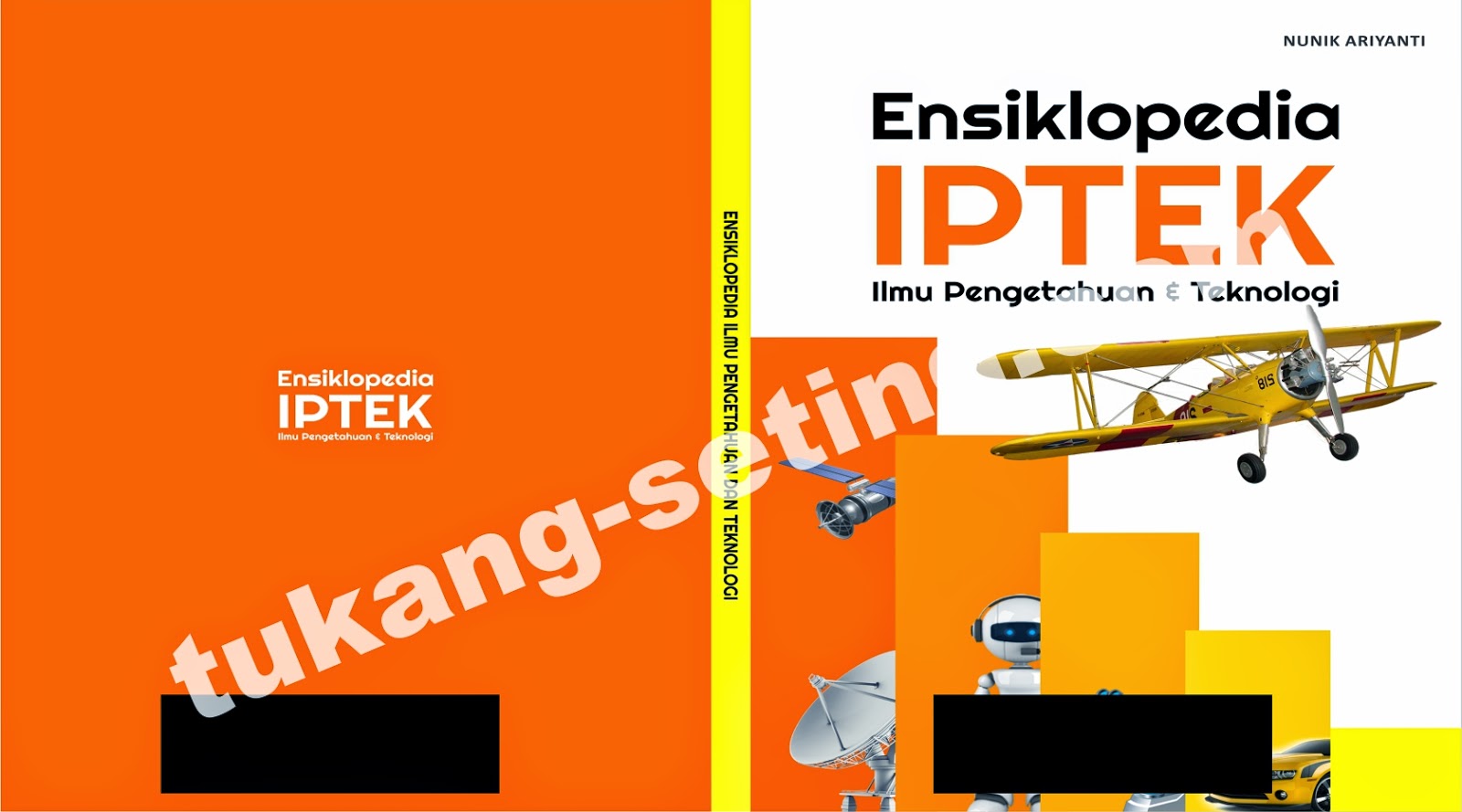 Cover Buku Ensiklopedia Iptek | Studio Plus Desain