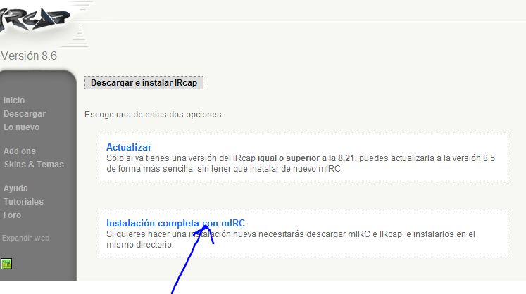 Tutorial. Descargar e instalar Ircap para chatear en el Irc Hispano