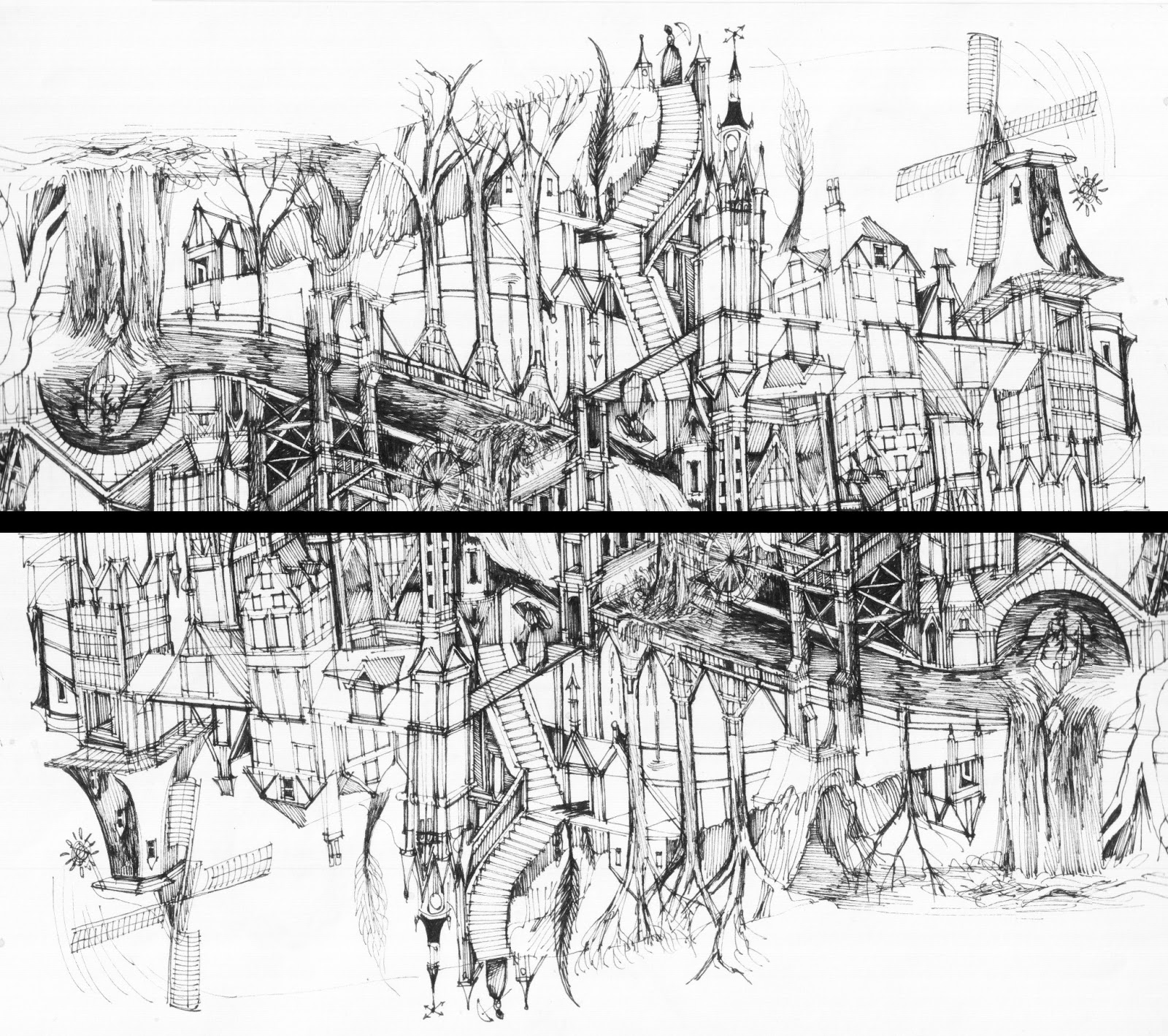 tittikaka_illustration: The Escher Drawing