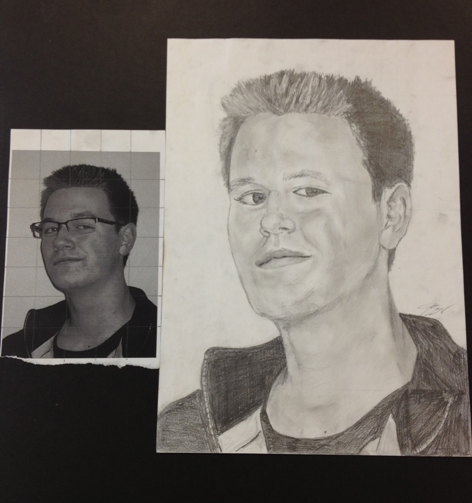 OCS High School Art: Art 3: Wood Block Prints; Art 1 Self Portraits ...