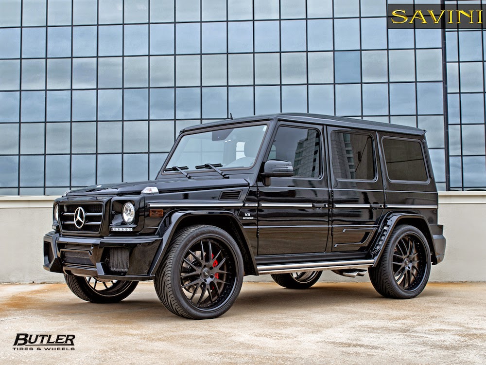Mercedes-Benz G63 AMG Black on Black Savini Rims | BENZTUNING