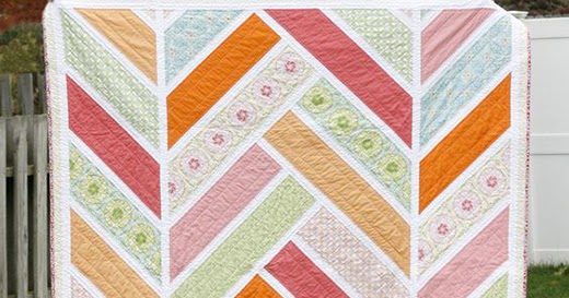 Quilt Broken Herringbone - Free Tutorial