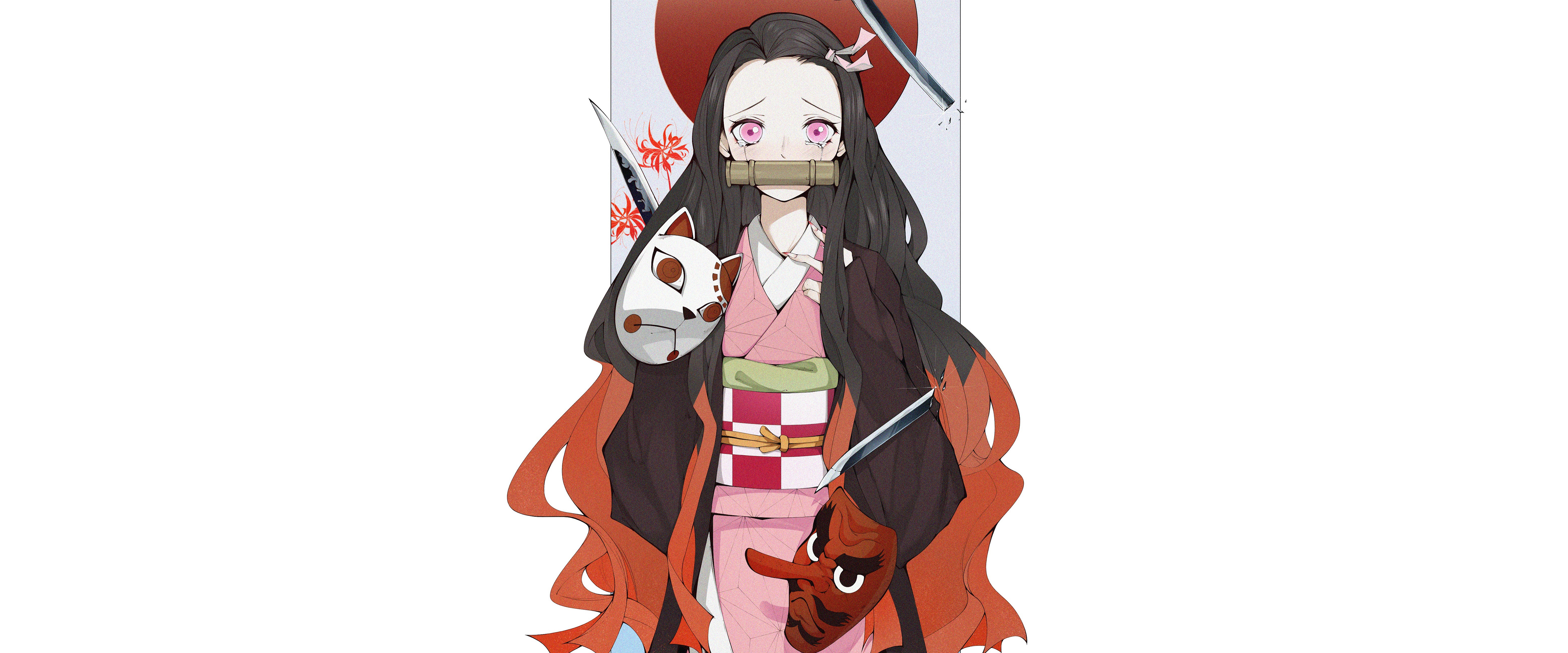 Nezuko Kamado, Kimetsu No Yaiba, 8K, #91 Wallpaper PC Desktop